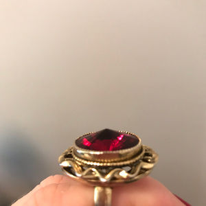 Whiting & Davis | Jewelry | Vintage Whiting And Davis Crystal Ring ...